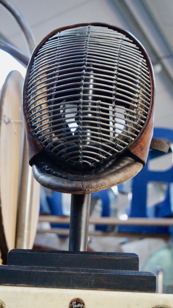 Vintage Kendo Leather Fencing Mask With Stand (SOLD) – Clubhouse ...