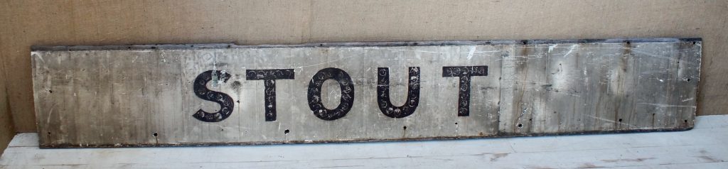 Large Victorian Stout Shop Front Sign – Clubhouse Interiors Ltd