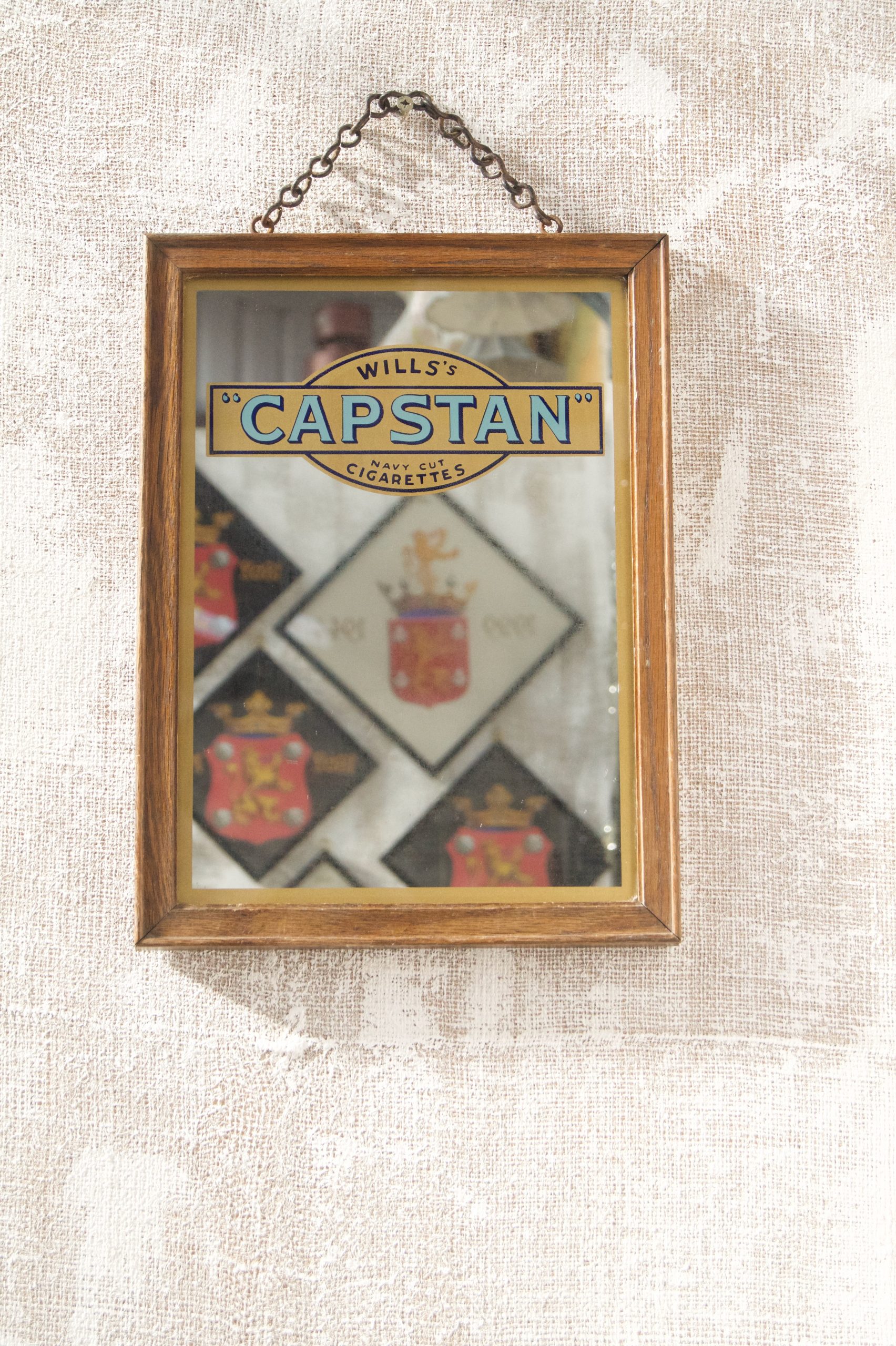 Wills Capstan Cigarette Advertising Mirror (SOLD) – Clubhouse Interiors Ltd