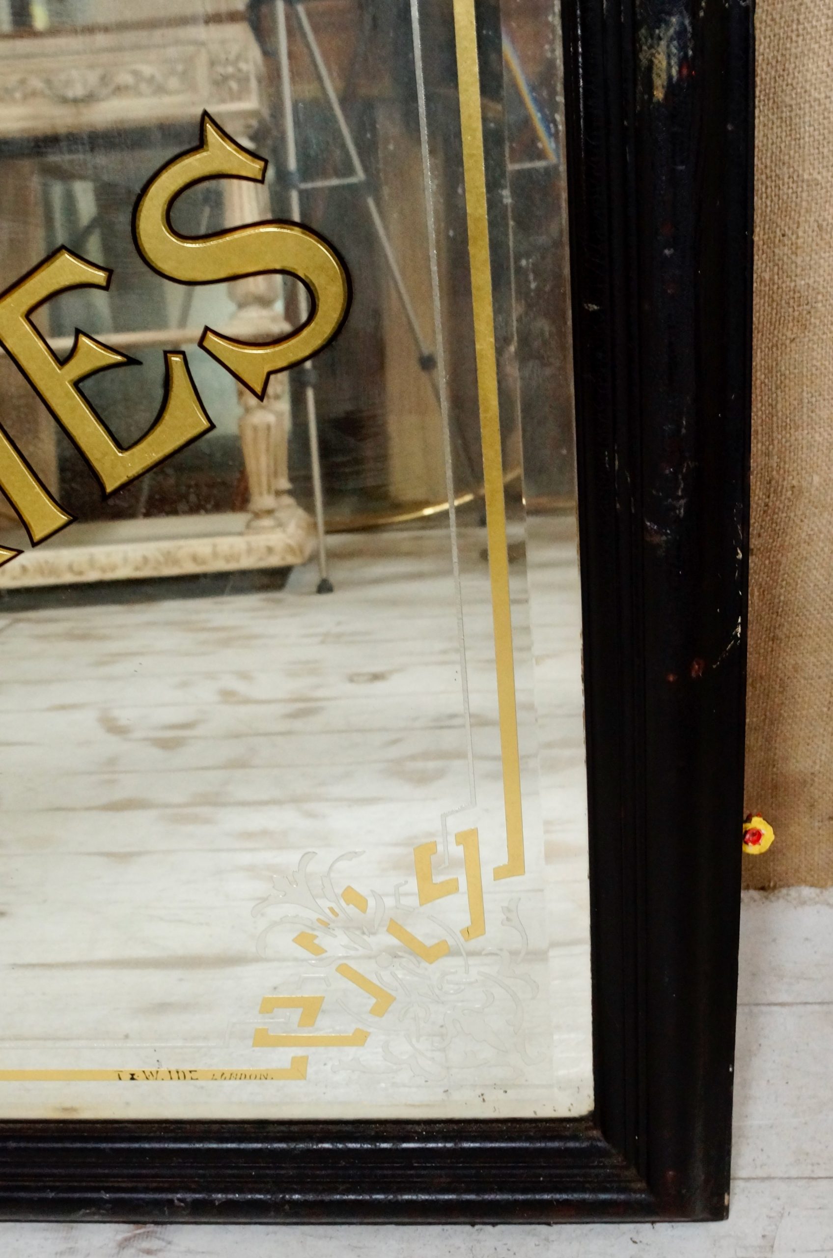 Large Antique Richards Distilleries Pub Advertising Mirror (SOLD ...