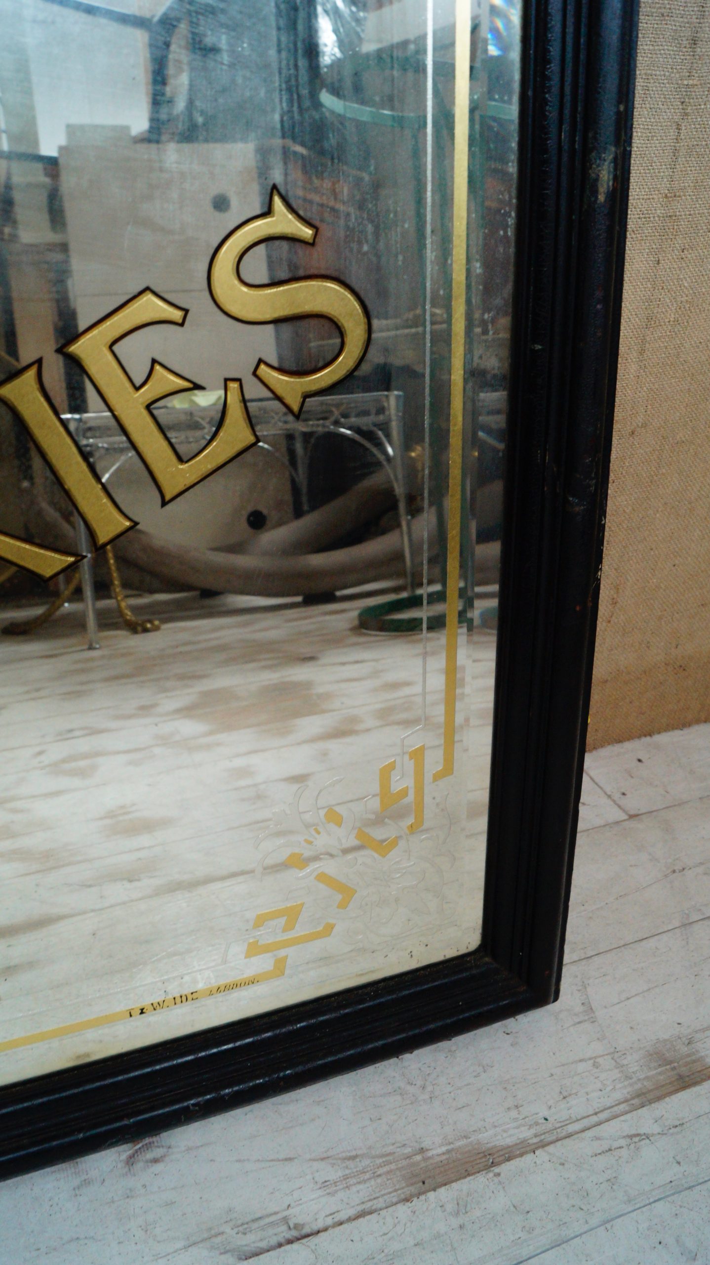 Large Antique Richards Distilleries Pub Advertising Mirror (SOLD ...