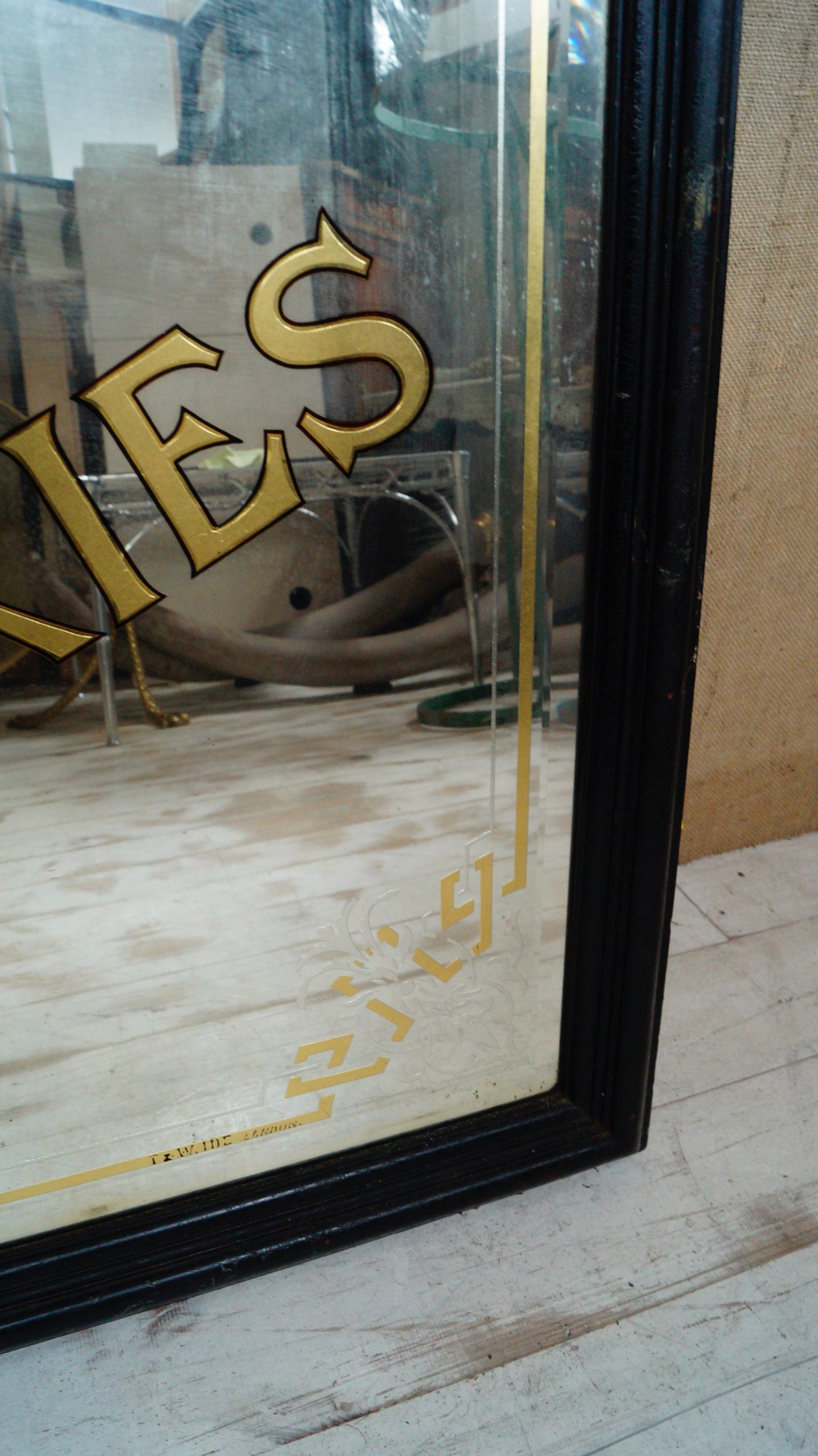 Large Antique Richards Distilleries Pub Advertising Mirror (SOLD ...