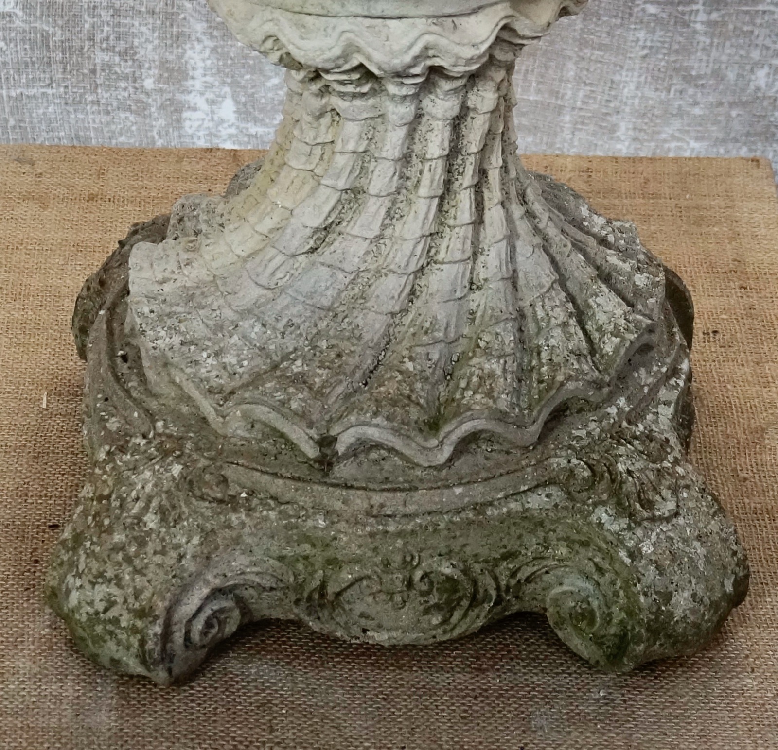 Vintage Scallop Shell Bird Bath (SOLD) – Clubhouse Interiors Ltd