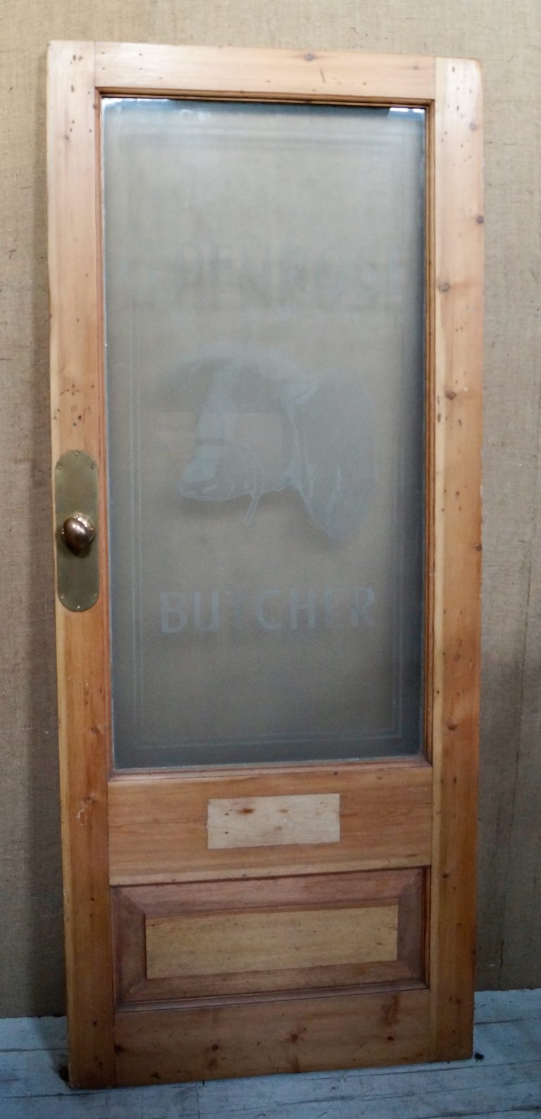 Victorian Butchers Shop Front Door (SOLD) – Clubhouse Interiors Ltd