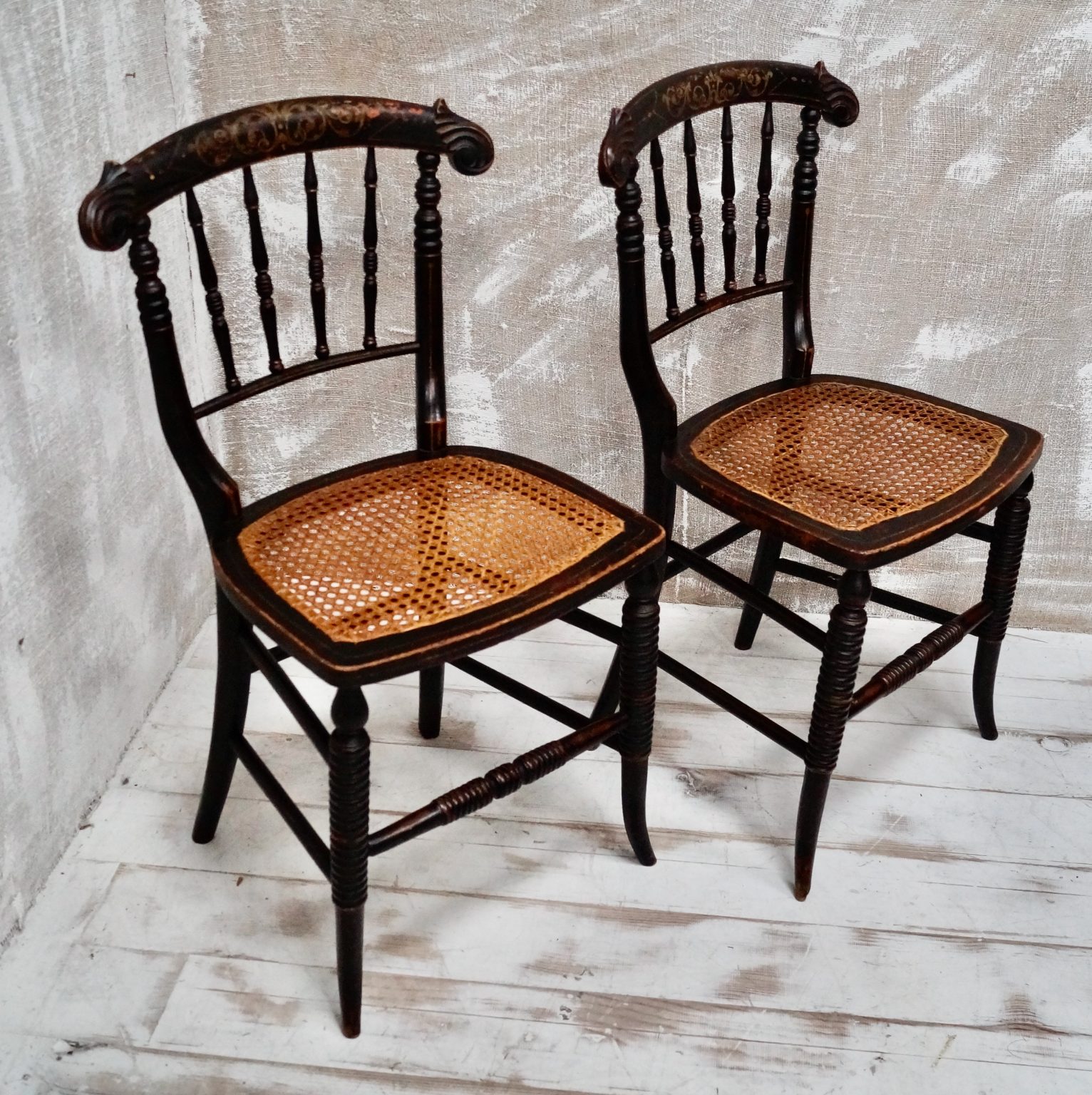 Pair of Regency Cane Side Chairs (SOLD) – Clubhouse Interiors Ltd
