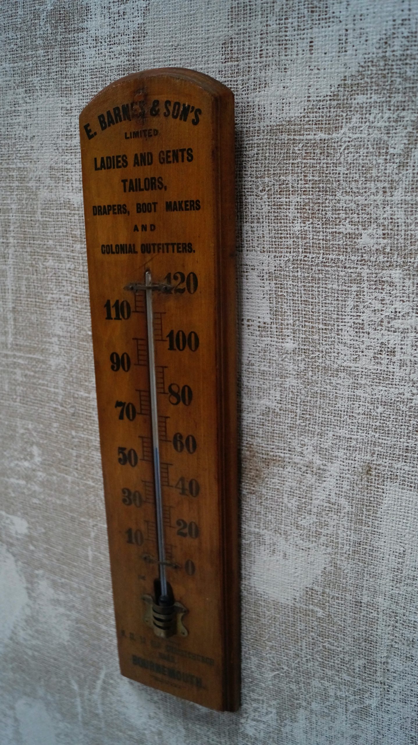 Vintage Wooden Advertising Thermometer – Clubhouse Interiors Ltd