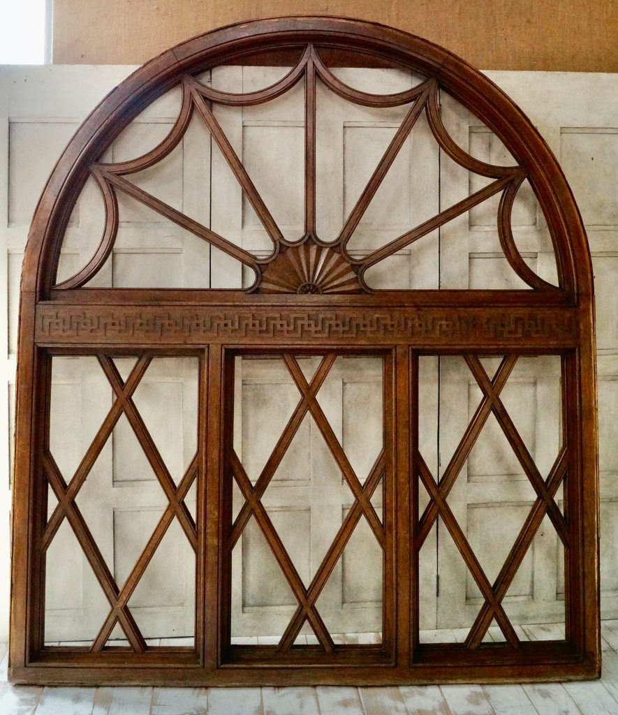 Antique Oak Fan Light Window Frame (SOLD) – Clubhouse Interiors Ltd