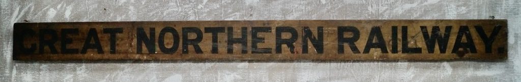 Victorian Great Northern Railway Platform Sign – Clubhouse Interiors Ltd