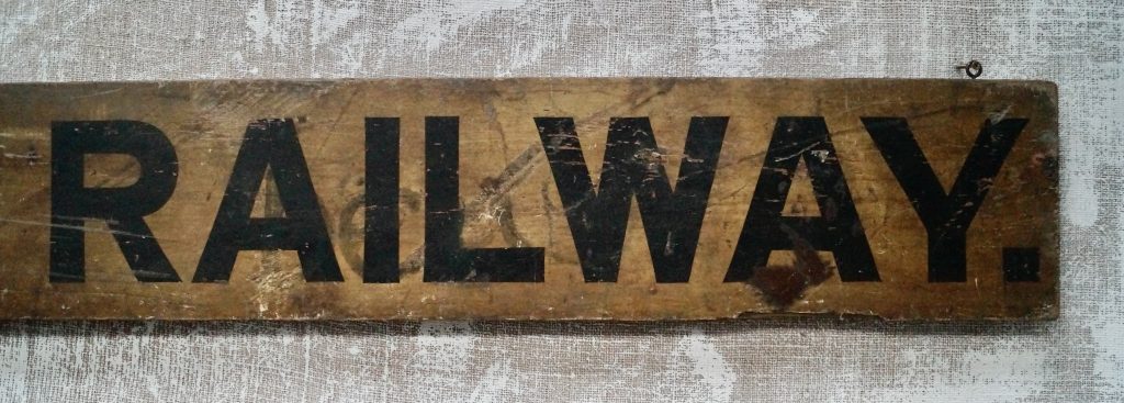 Victorian Great Northern Railway Platform Sign – Clubhouse Interiors Ltd