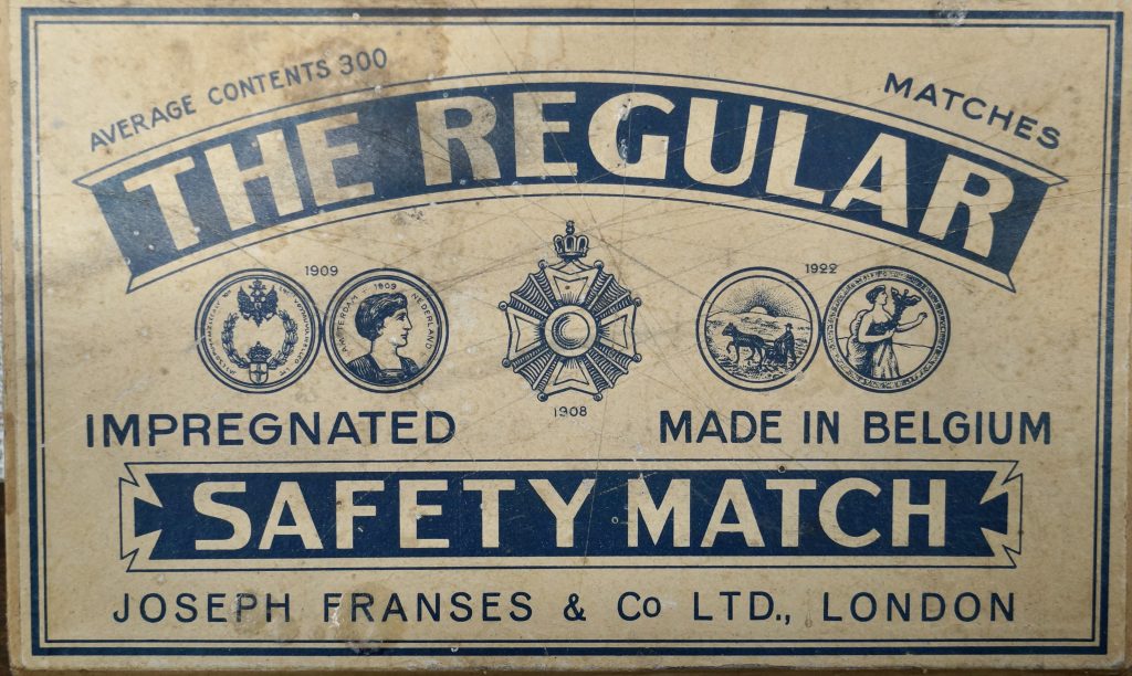 Rare Extra Large Antique Advertising Matchbox – Clubhouse Interiors Ltd