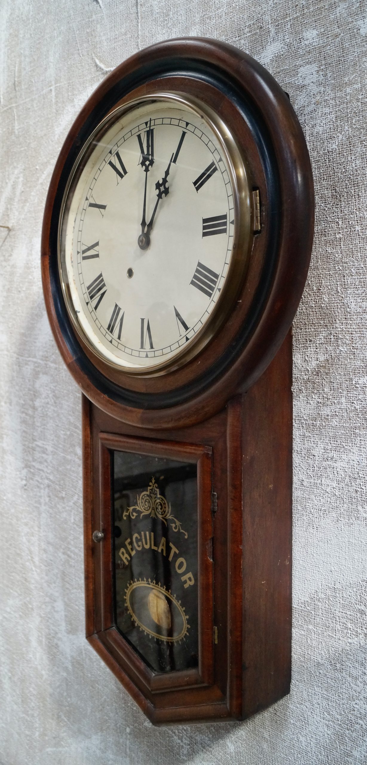 Ansonia Long Drop Regulator School Wall Clock (SOLD) – Clubhouse Interiors Ltd